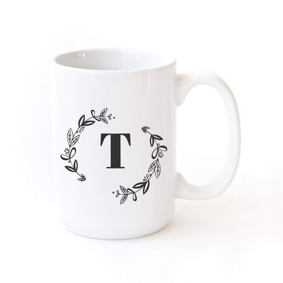 Unbranded | Kitchen | Coffee Mug Tea Botanical Personalized Monogram ...
